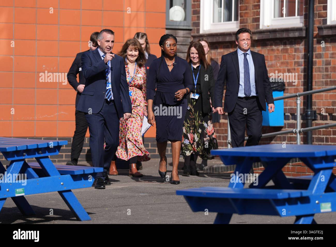 Conservative party leader Kemi Badenoch during her visit to Prince ...