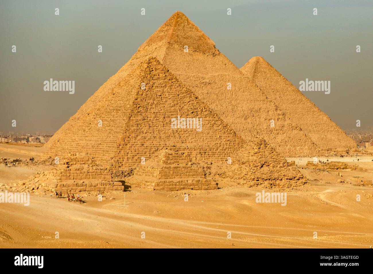 Cairo, Egypt; January 20, 2024: Capture the majesty of the Famous Giza ...