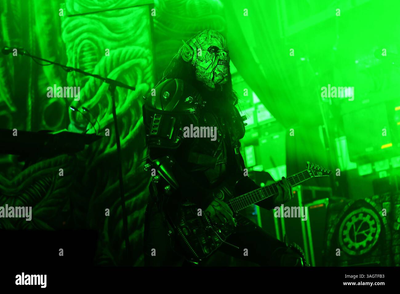LONDON, ENGLAND - APRIL 08: Kone of ‘Lordi’ performing at Islington ...