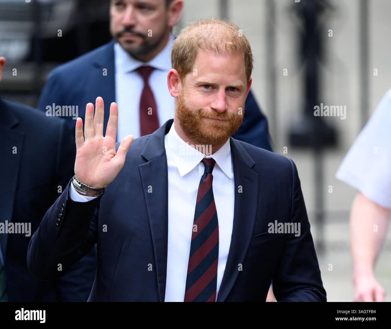 London, UK. April 9th, 2025. The Duke of Sussex arriving at The Court ...