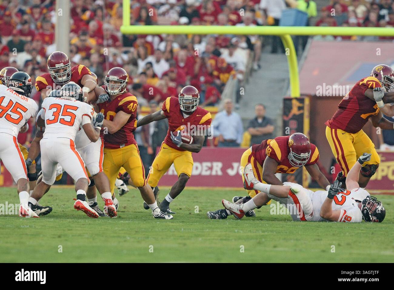 Los Angeles, CA 10/24/09 - With Alex Parsons (USC #56), Adam Goodman ...