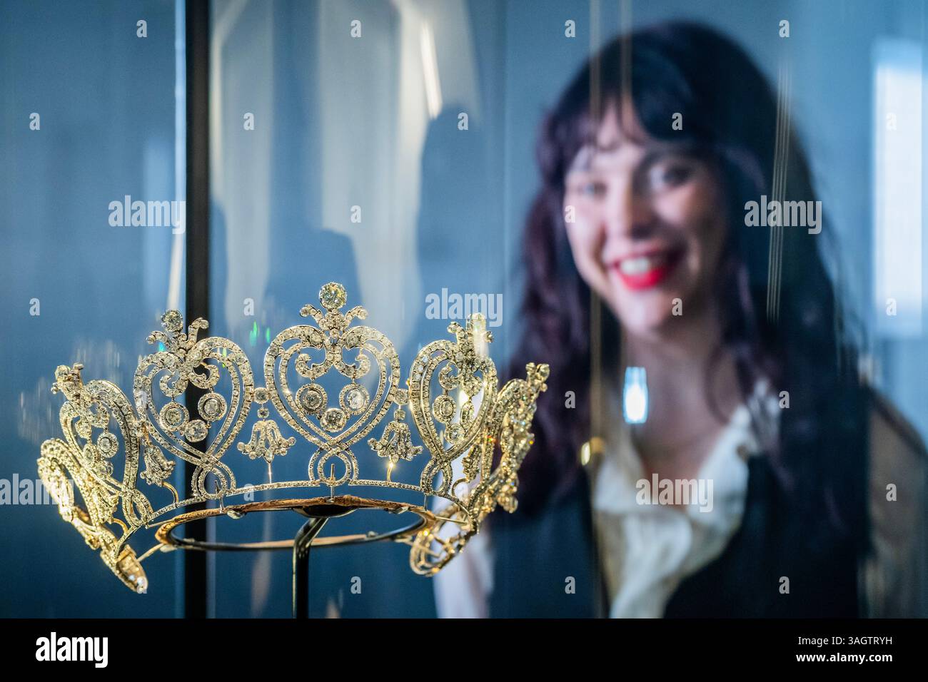 London, UK. 9th Apr, 2025. The Manchester Tiara, Cartier Paris, special ...