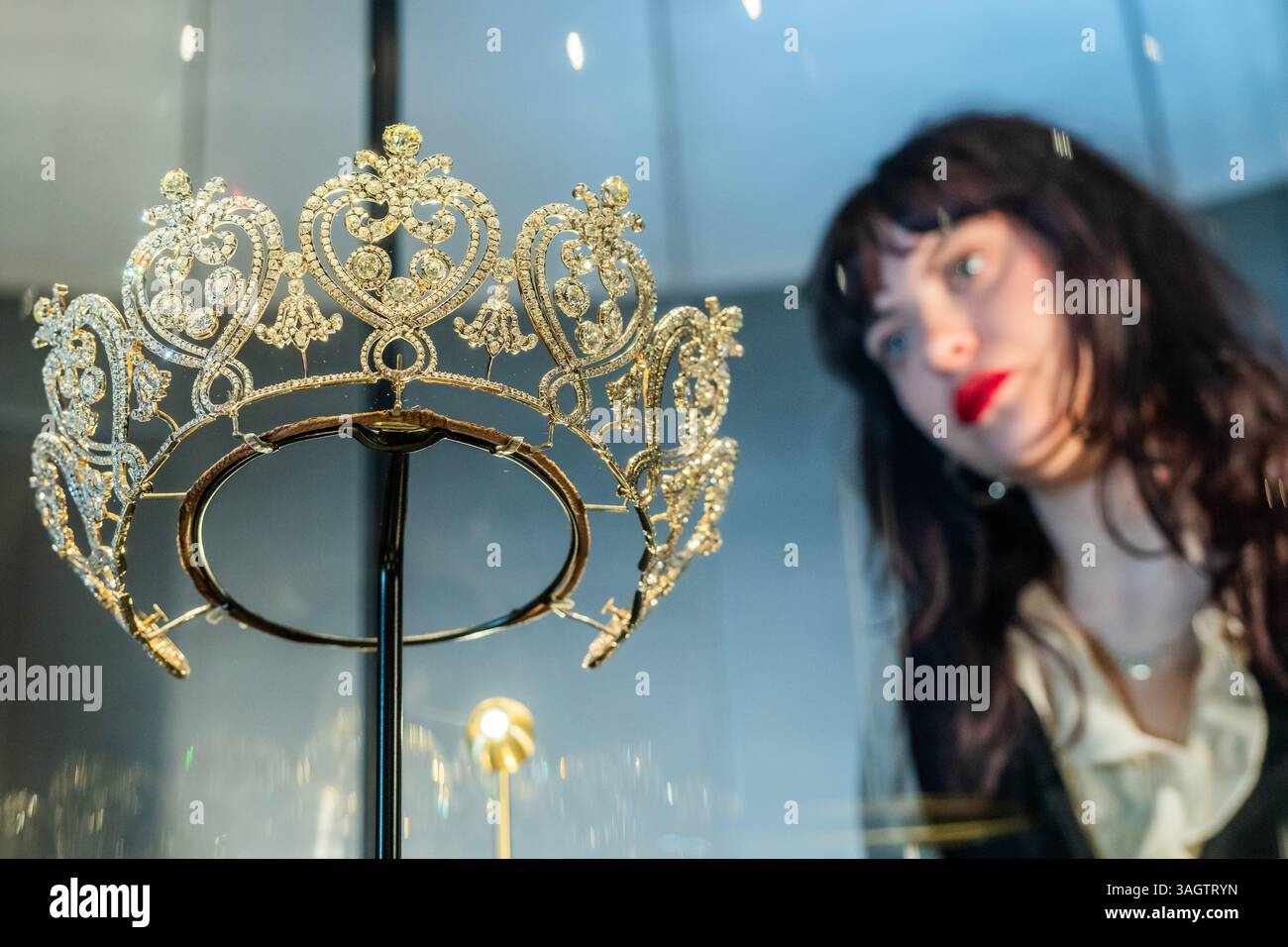 London, UK. 9th Apr, 2025. The Manchester Tiara, Cartier Paris, special ...