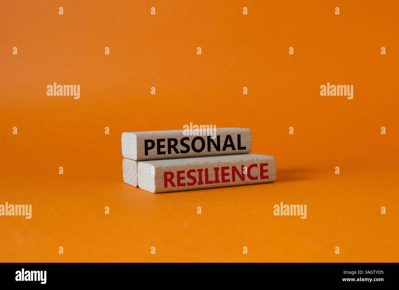 Personal resilience symbol. Wooden blocks with words Personal ...