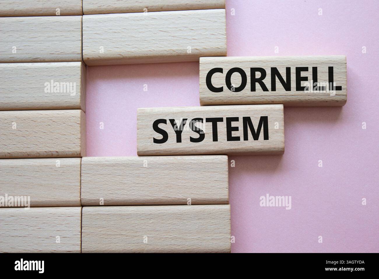 Cornell system symbol. Concept word Cornell system on wooden blocks ...