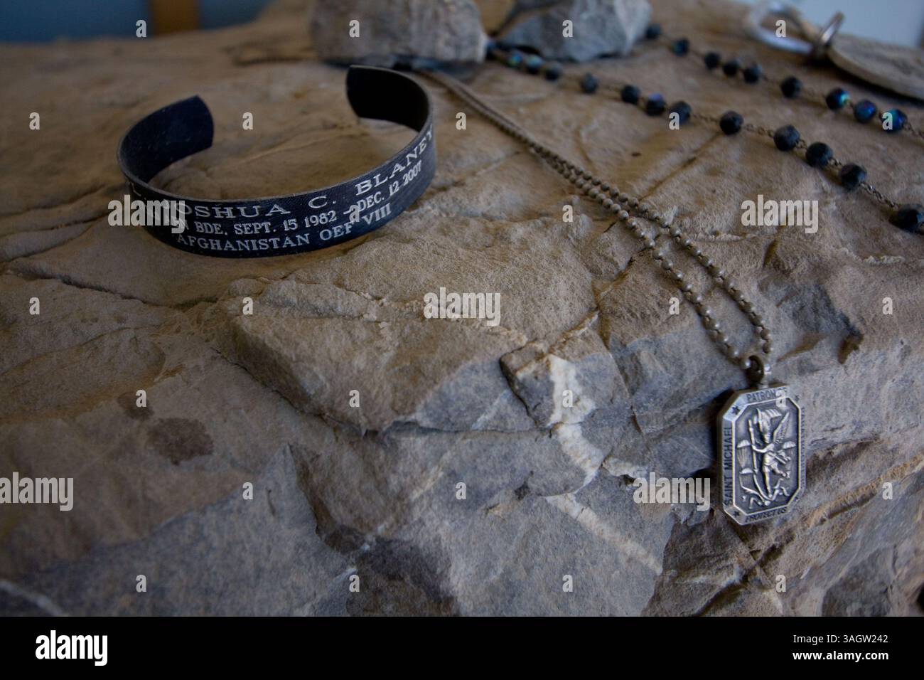 Jun 20, 2009 - FOB Tillman, Paktika, Afghanistan - A wristband placed ...
