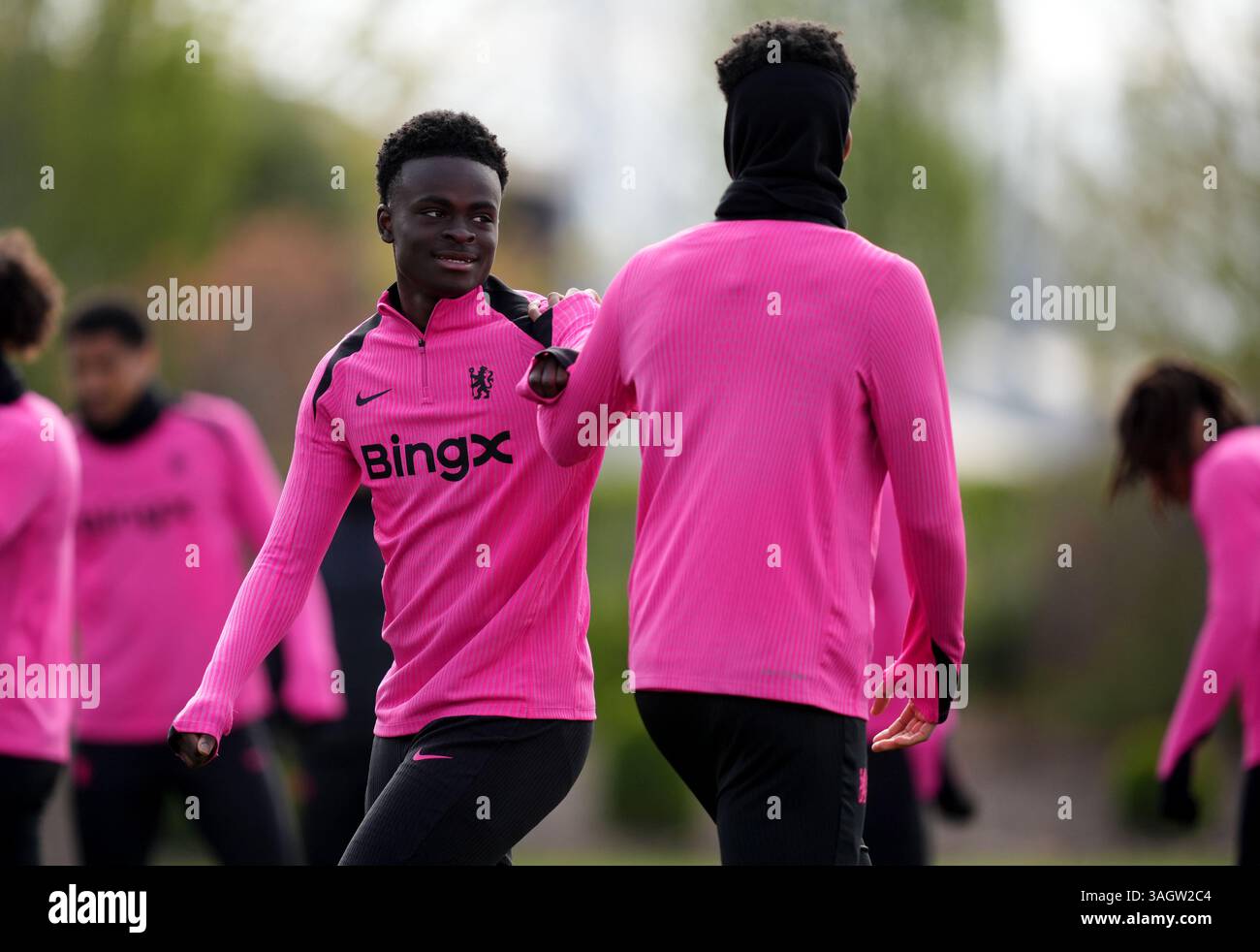 Chelsea's Tyrique George during a training session at Cobham Training ...