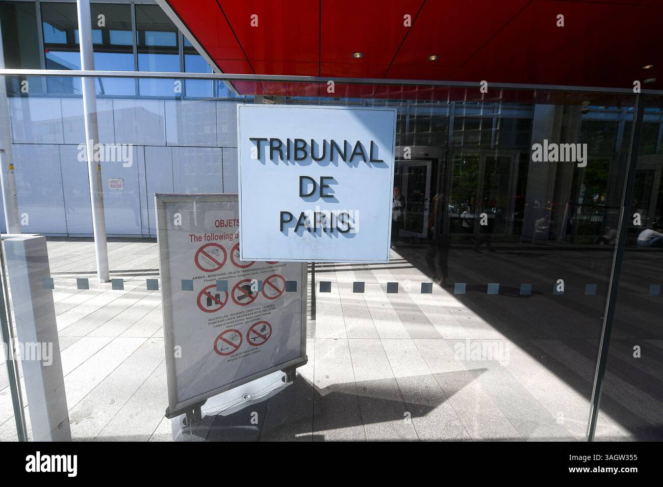 Paris, France. 08th Apr, 2025. Illustrations of the Paris Judicial ...