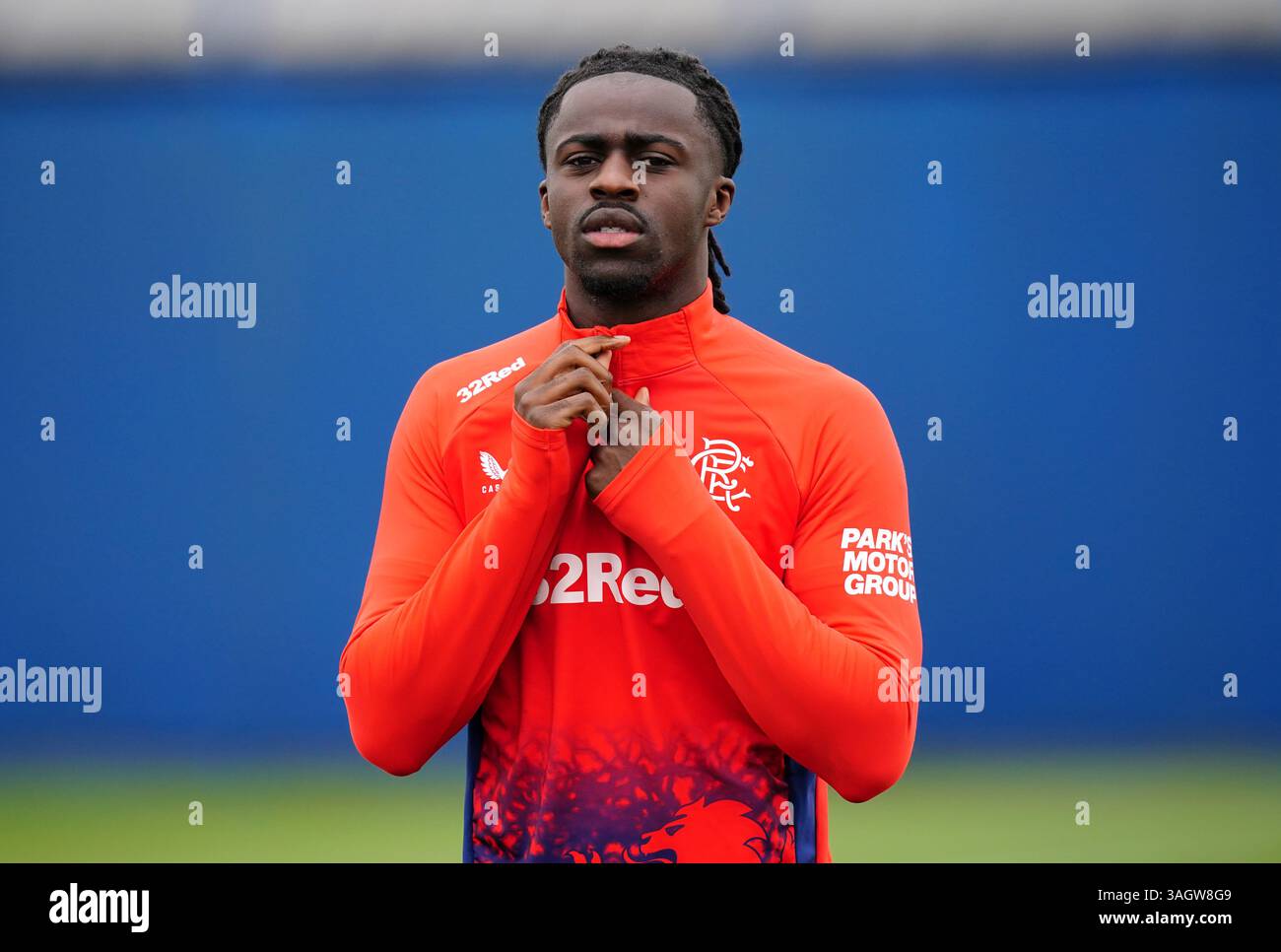 Rangers' Clinton Nsiala during a training session at the Rangers ...