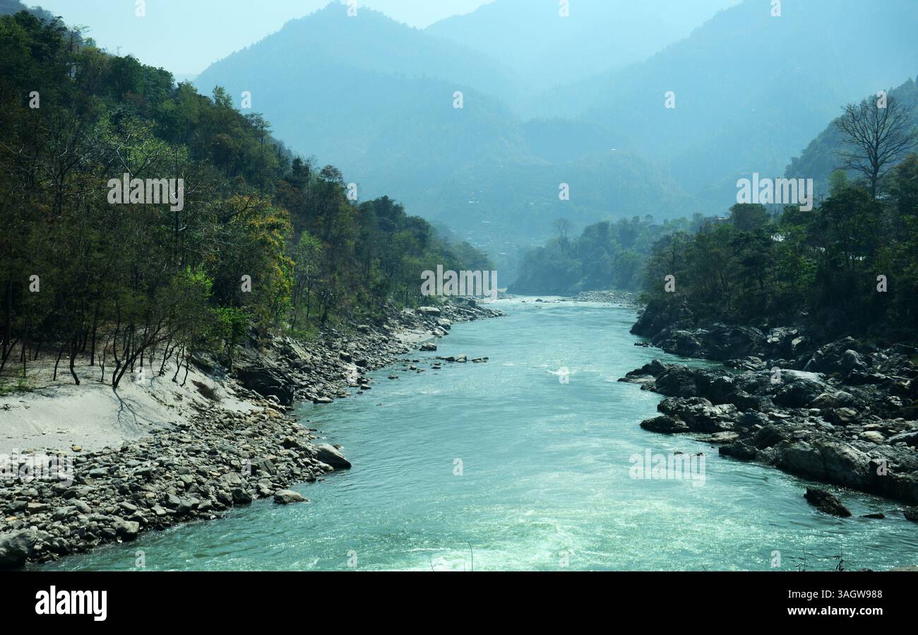 The Trishuli river in central Nepal Stock Photo - Alamy