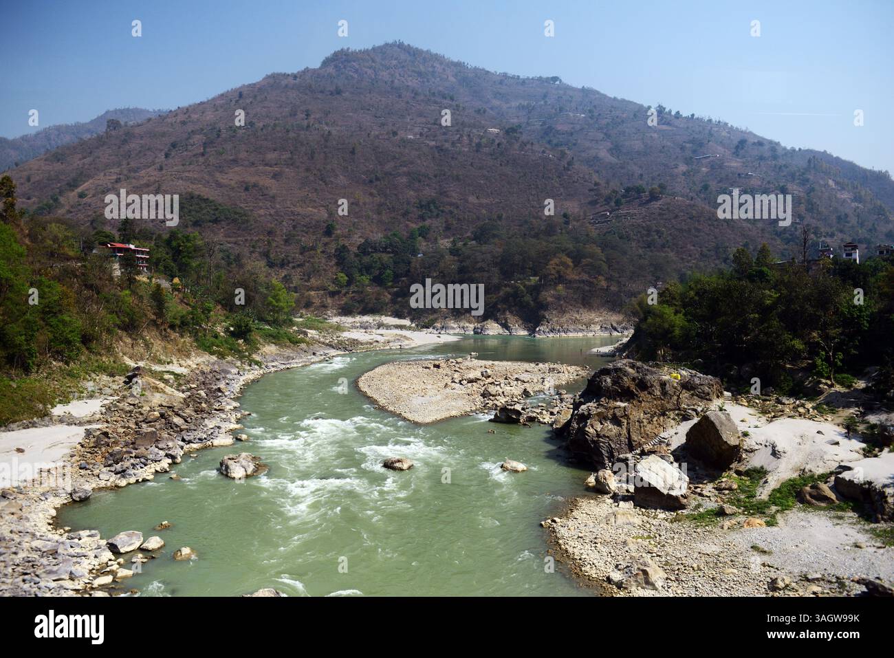The Trishuli river in central Nepal Stock Photo - Alamy