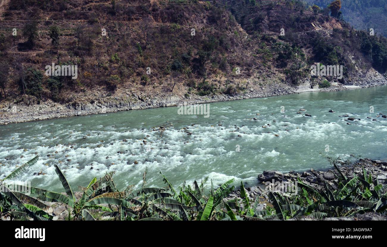 The Trishuli river in central Nepal Stock Photo - Alamy
