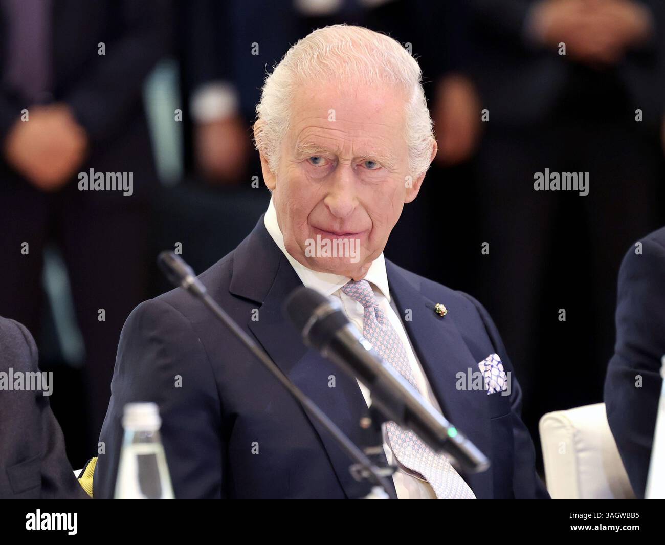 King Charles III hear about discussions from a "Clean Power for Growth ...