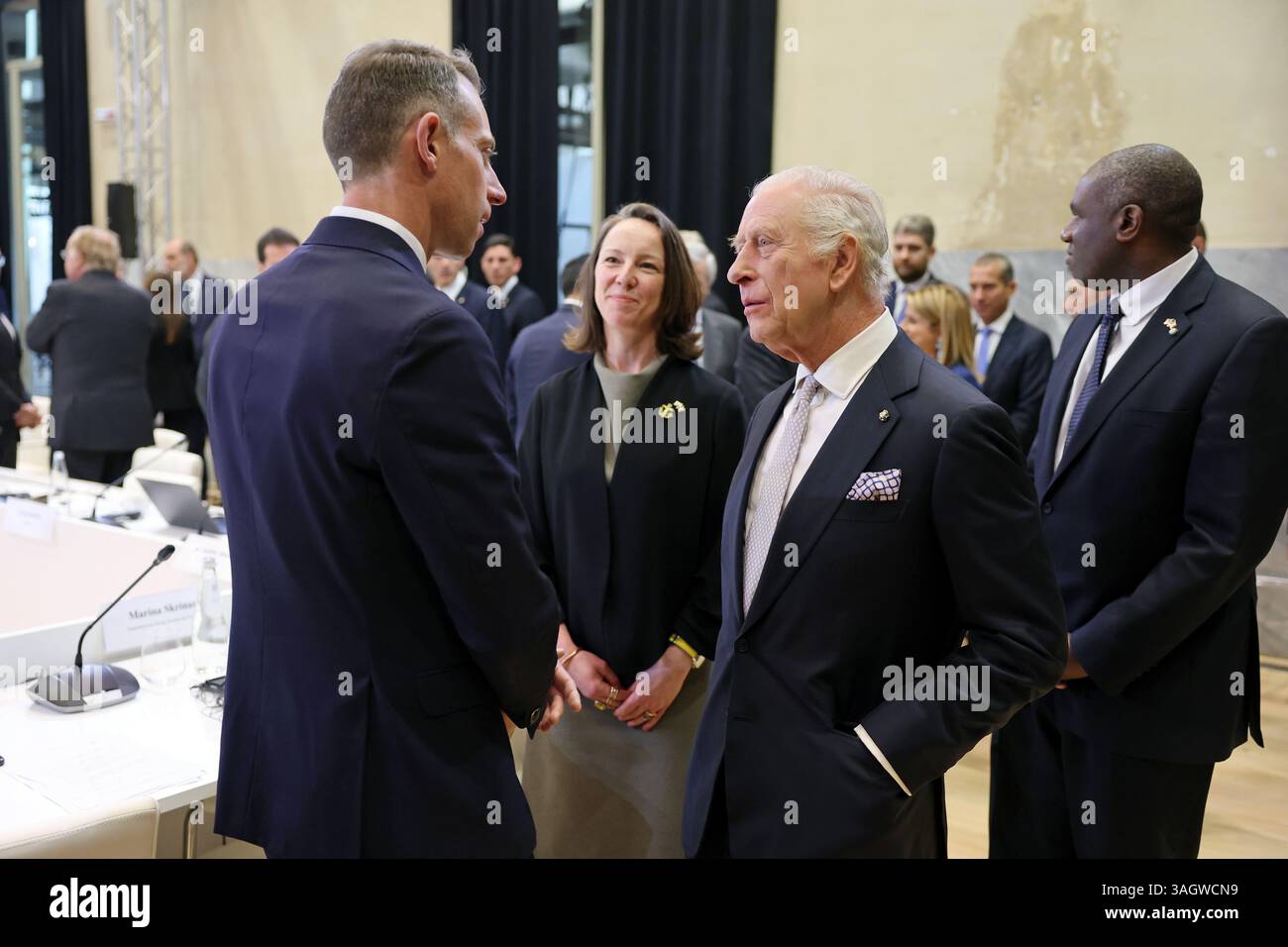 King Charles III meets participants before hearing about discussions ...