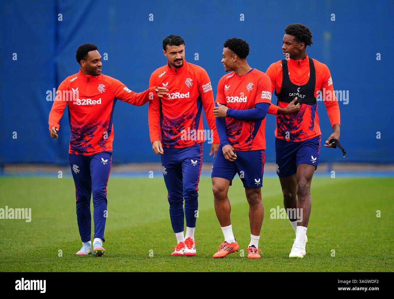 Rangers' Danilo, Jefte, Oscar Cortes and Rafael Fernandes during a ...