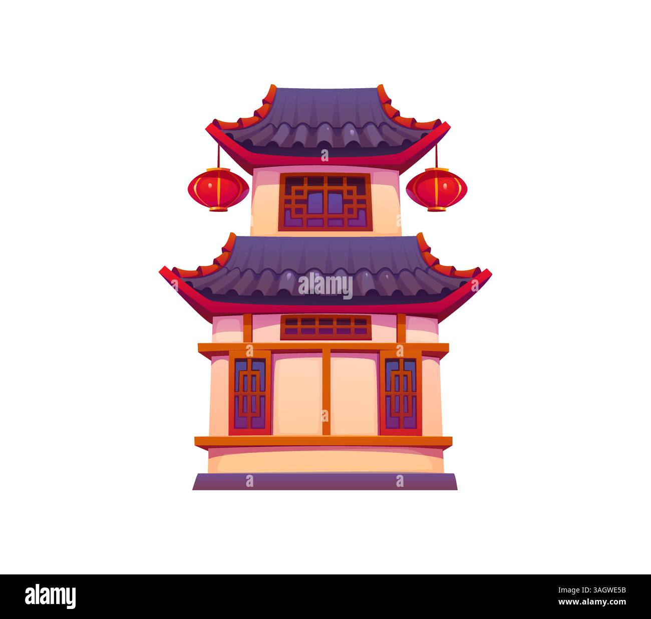 Details from roof house Stock Vector Images - Alamy