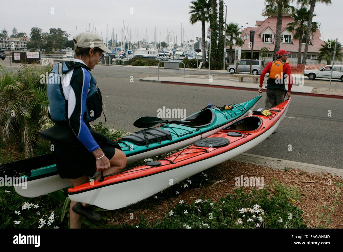 There's only one way to get a kayak across the Silver Strand in ...