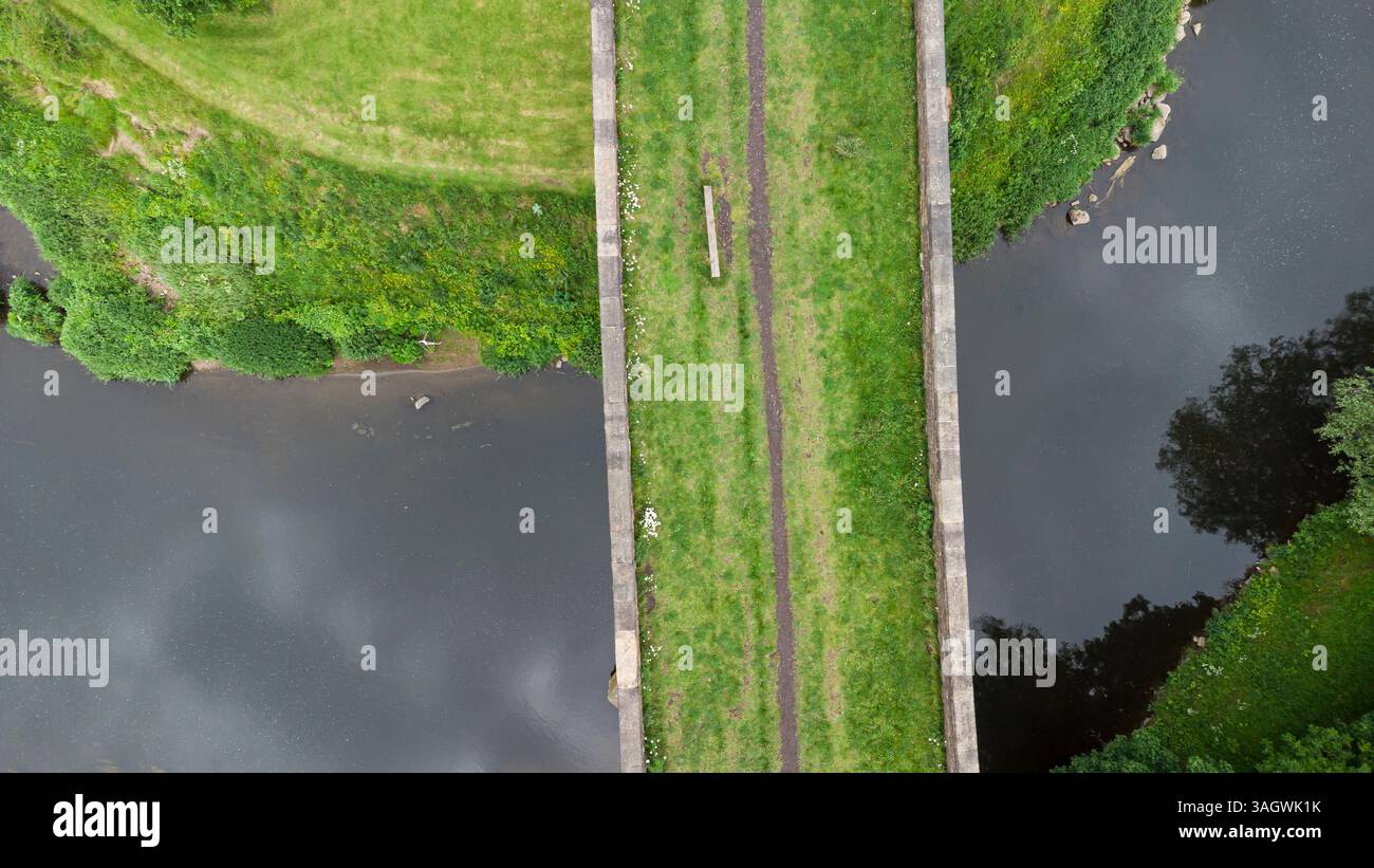 Martholme Viaduct, Great Harwood, Lancashire, UK. Part of the Martholme ...