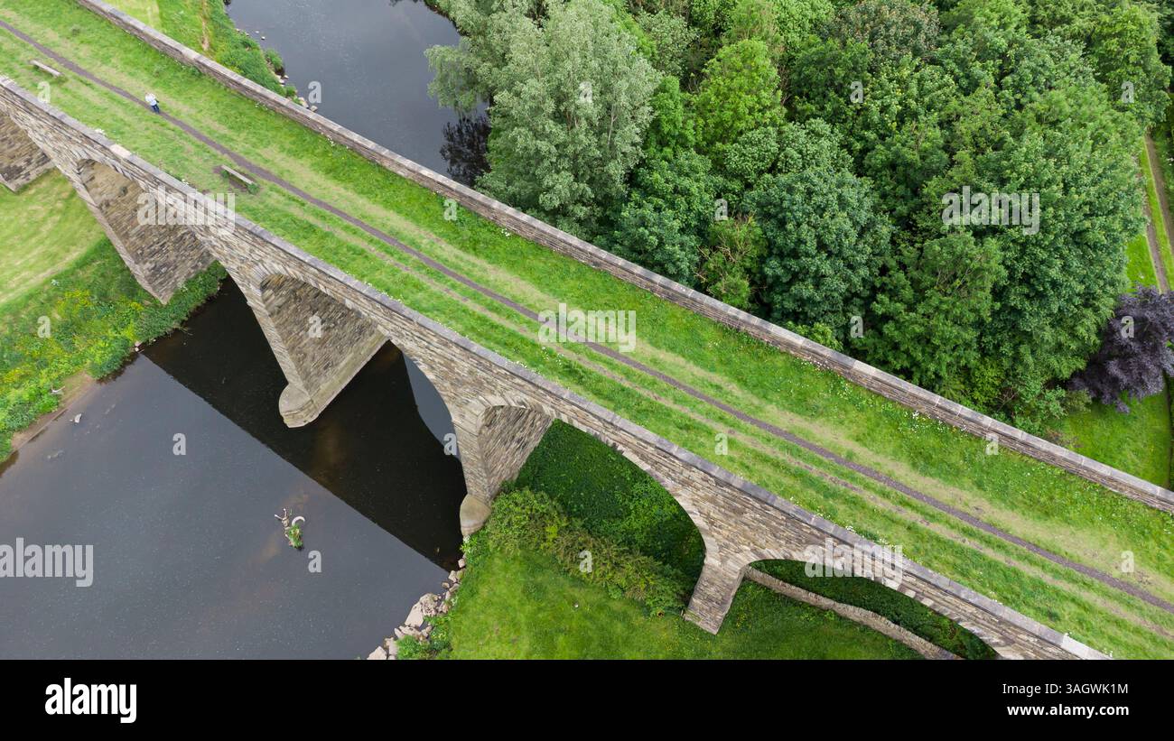 Martholme Viaduct, Great Harwood, Lancashire, UK. Part of the Martholme ...