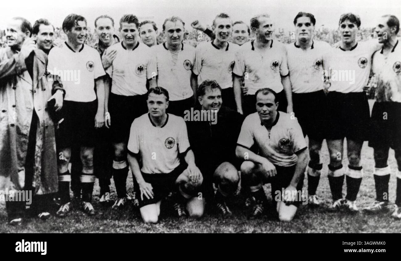 Jul 04, 1954 - Bern, Switzerland - The 1954 German national team photo ...
