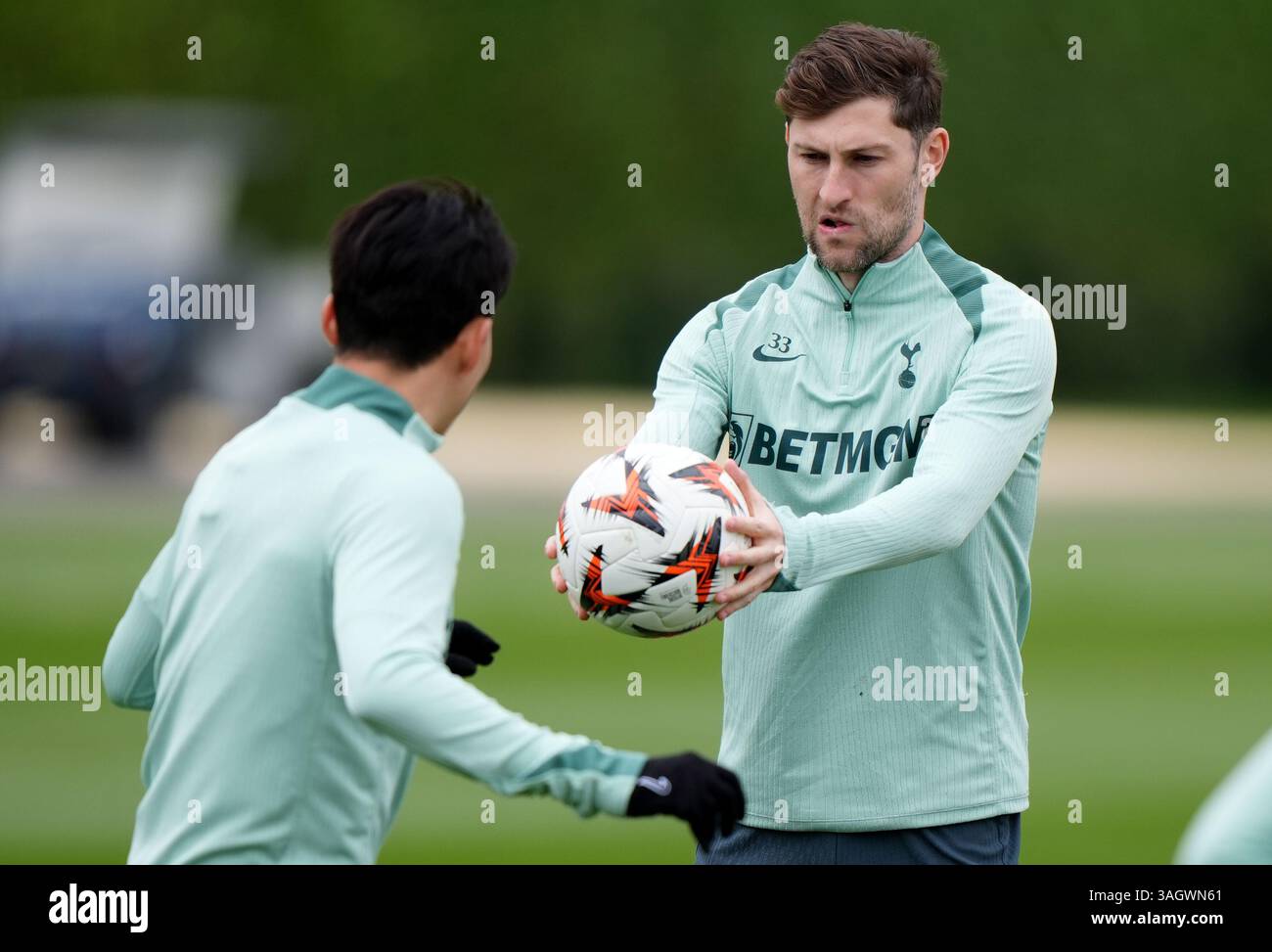 Tottenham Hotspur's Ben Davies during a training session at the ...
