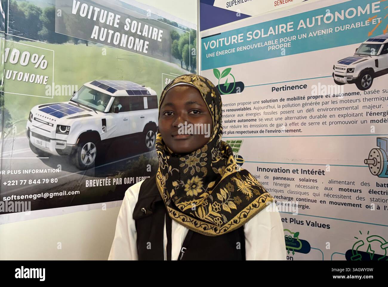 09 April 2025, Switzerland, Genf: Aminata Lo from Senegal presents a ...