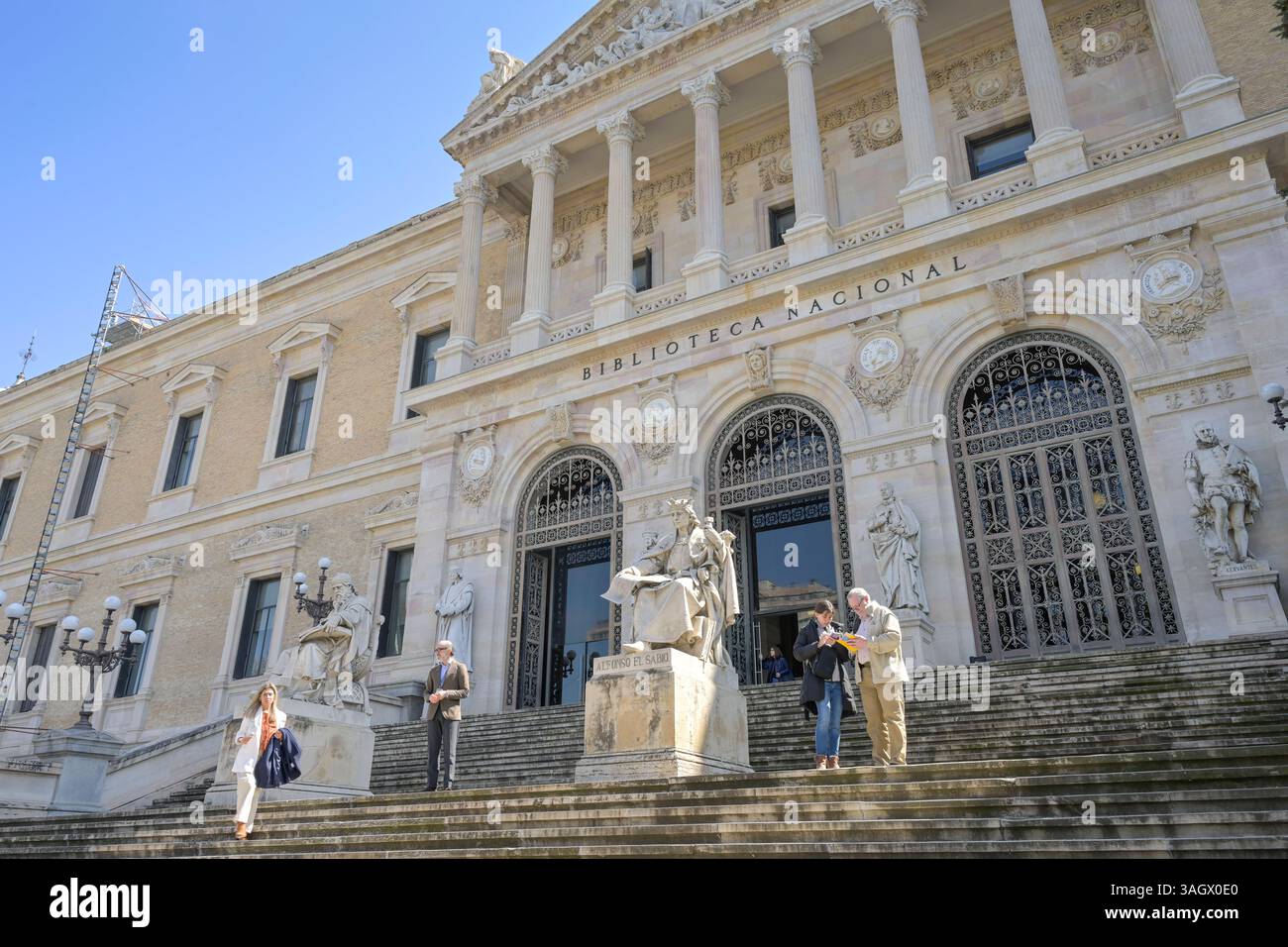 Spanische Nationalbibliothek, Biblioteca Nacional de Espana, Paseo de ...