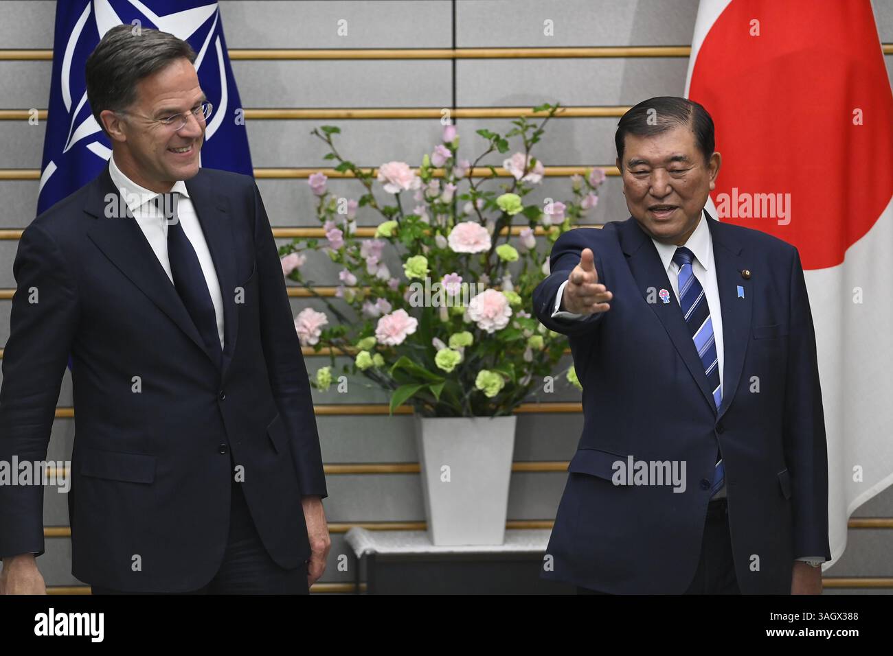 Kioicho, Japan. 09th Apr, 2025. NATO Secretary General Mark Rutte with ...