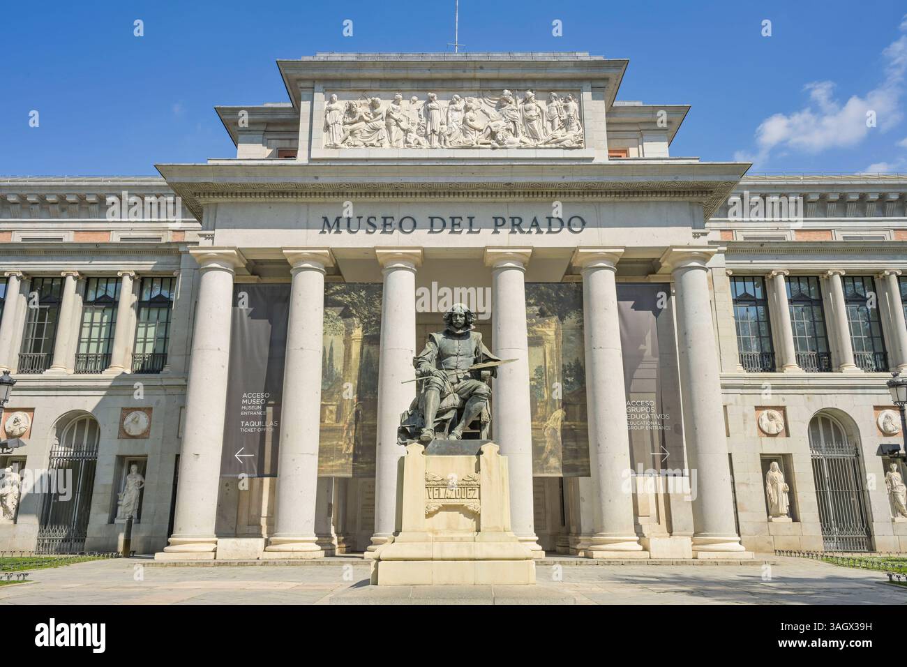 Kunstmuseum Museo del Prado, Monumento a Velazquez, Paseo del Prado ...