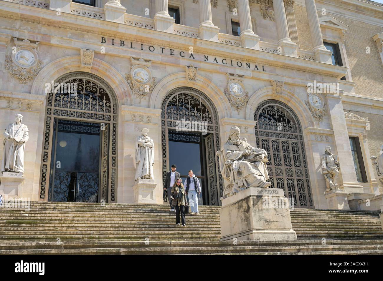 Spanische Nationalbibliothek, Biblioteca Nacional de Espana, Paseo de ...