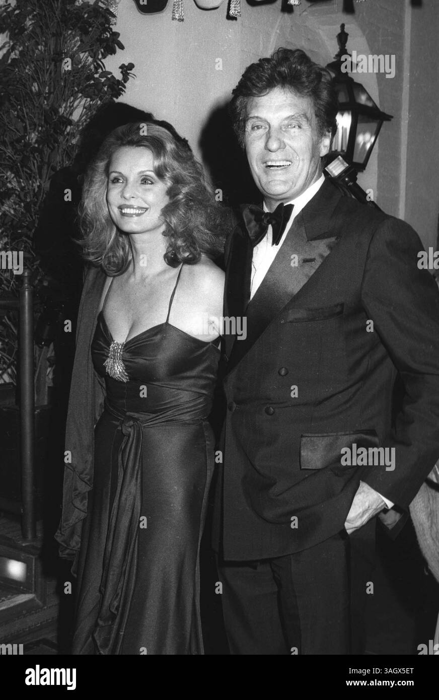 ROBERT STACK WITH HIS WIFE ROSEMARIE STACK.PEOPLES CHOICE AWARDS PARTY ...