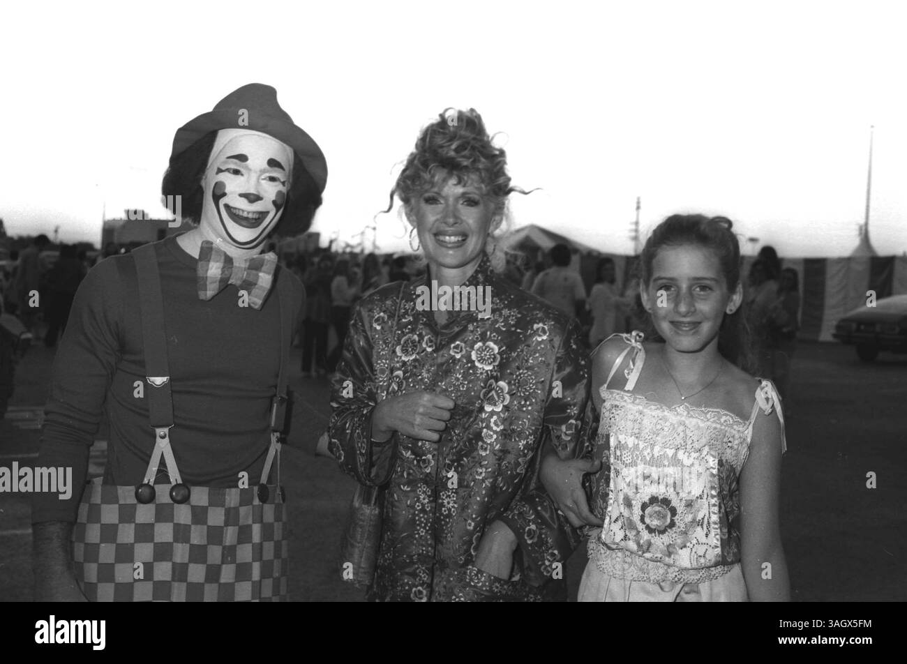 CONNIE STEVENS WITH DAUGHTER JOLIE FISHER.RINGLING BROTHERS CIRCUS IN ...