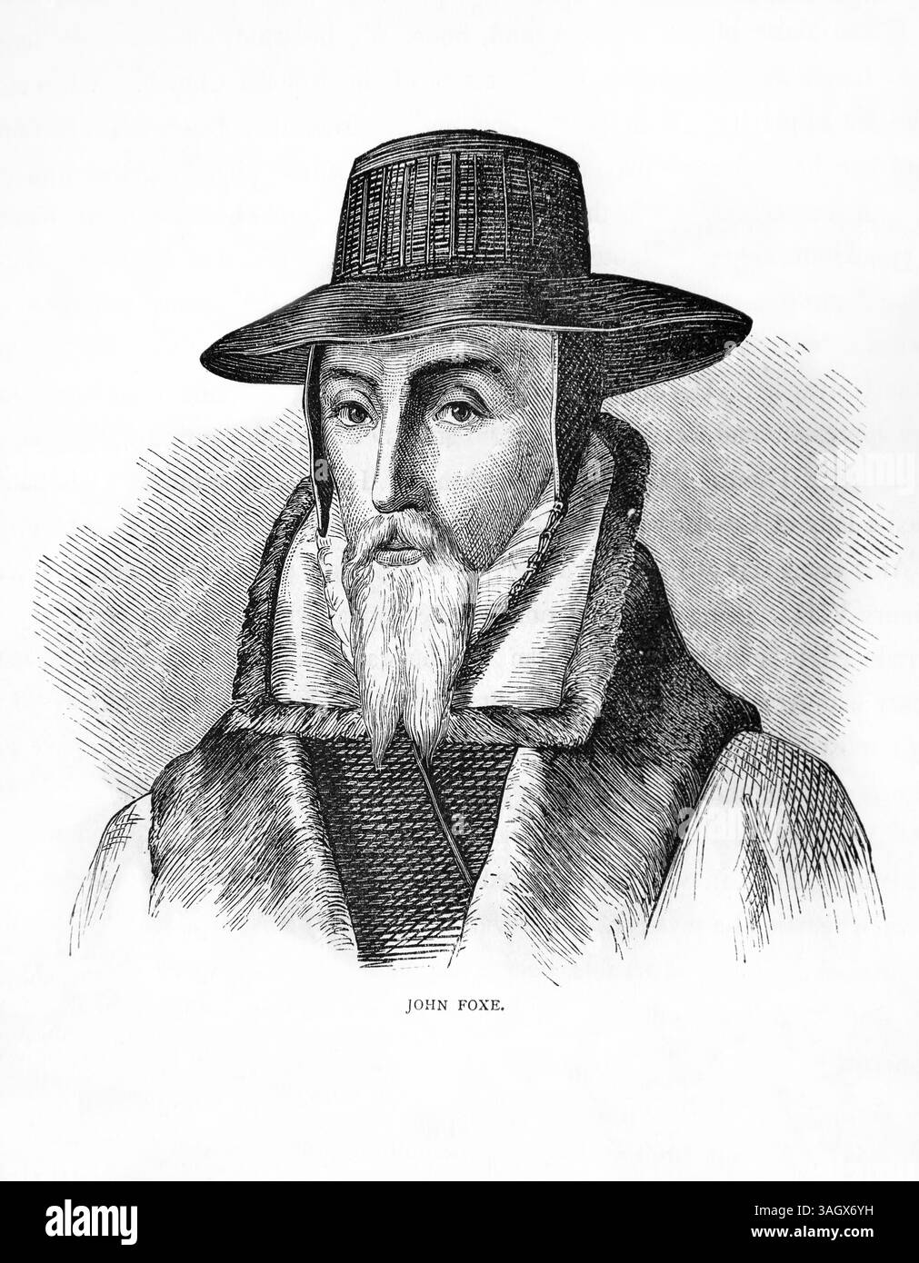 Illustration of Reverend John Foxe 1516/17-1587 Original Author of the ...
