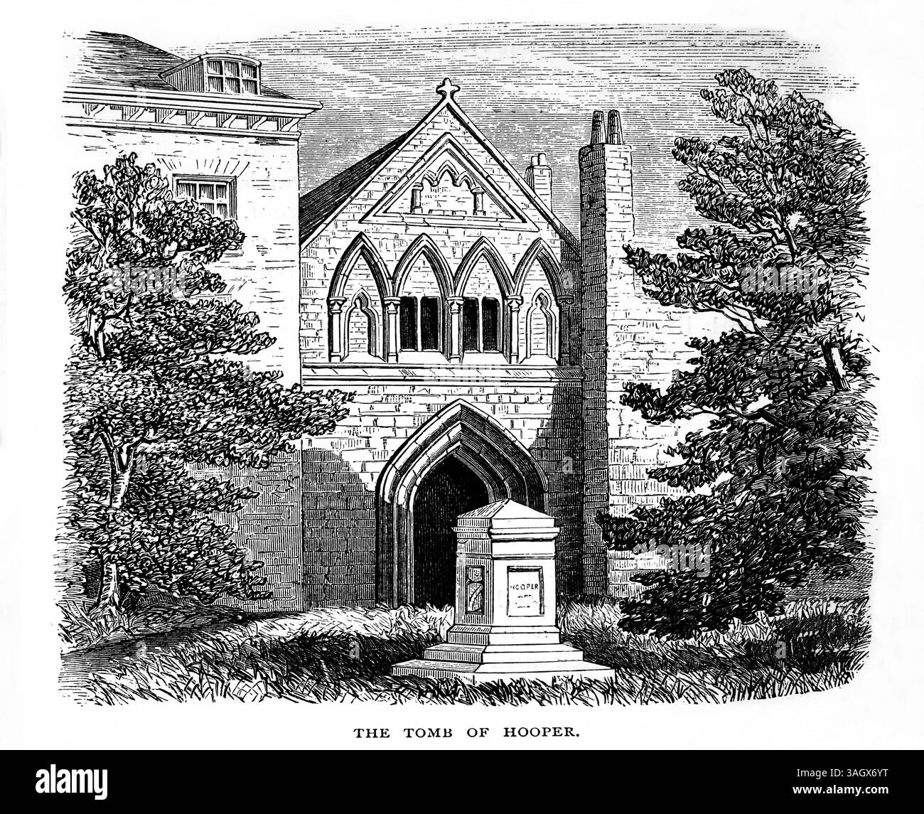 Illustration of Bishop John Hooper's Tomb 16th Century Martyr from ...
