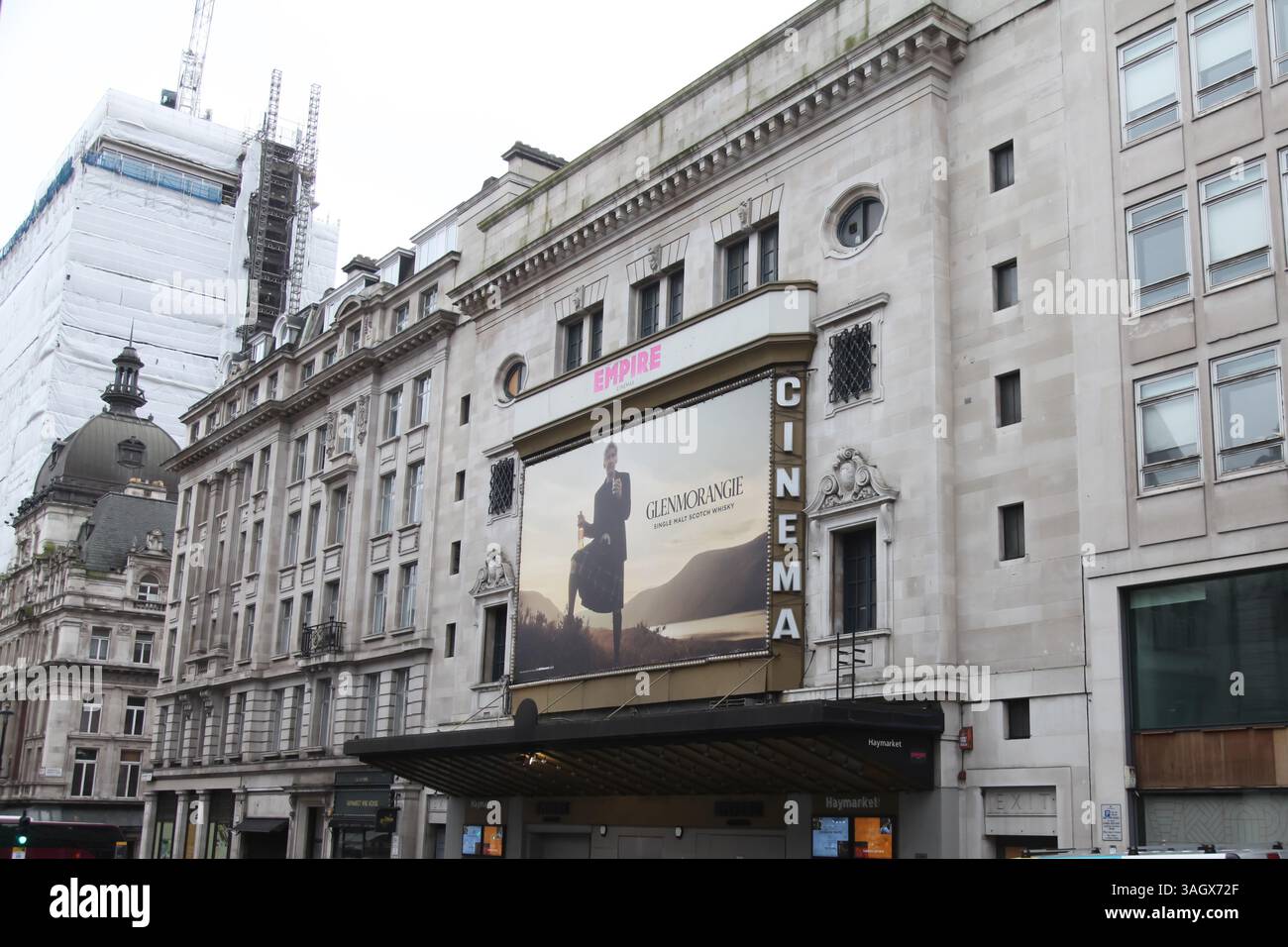 Empire Theatre Cinema in Haymarket, London with Glenmorangie advert ...