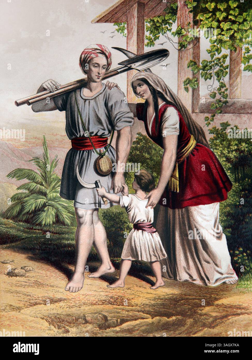 Illustration of Man Goeth Forth unto his Work and to his Labour the ...