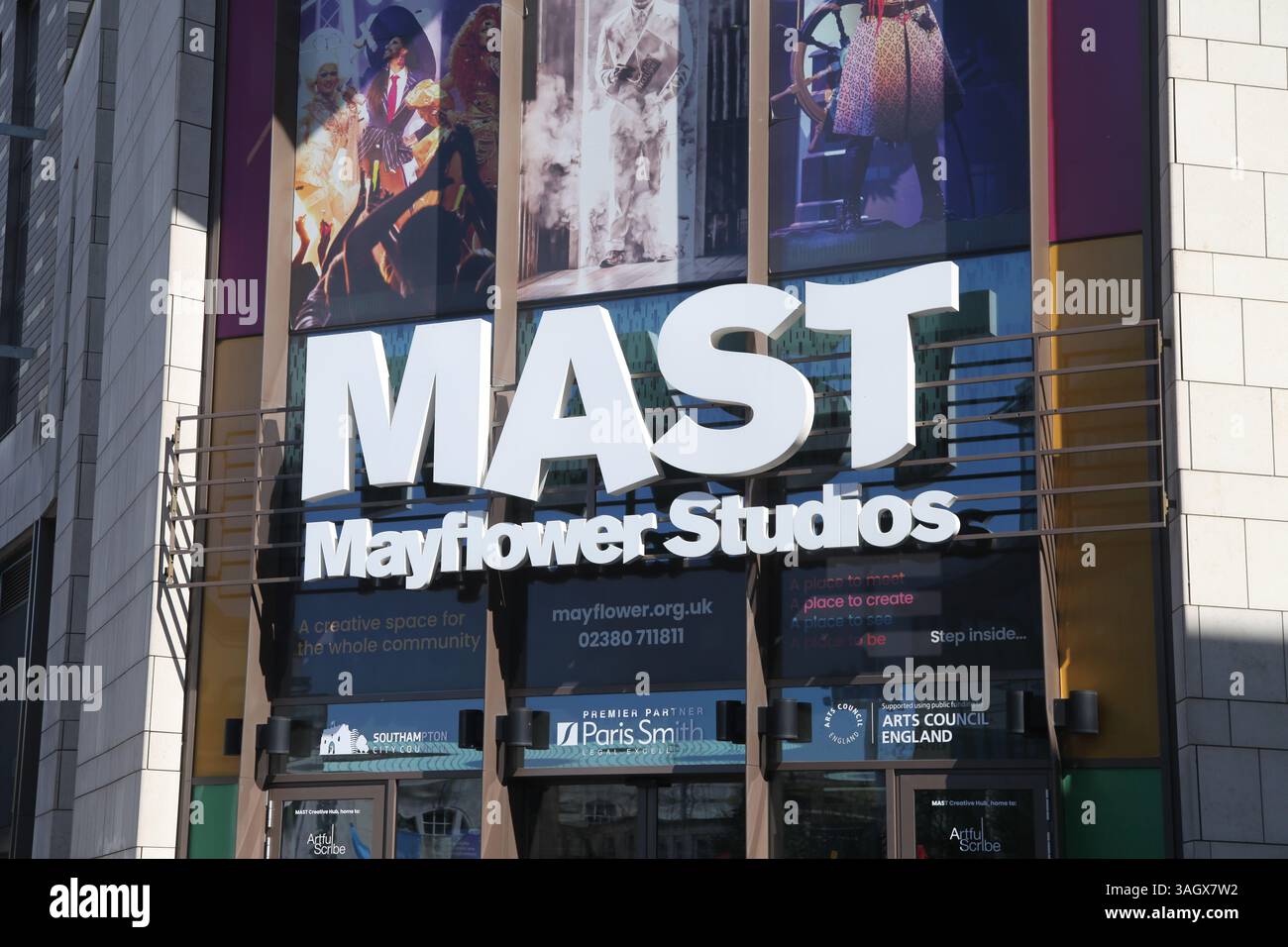 MAST Mayflower Studios Southampton high street, 2025 Stock Photo - Alamy