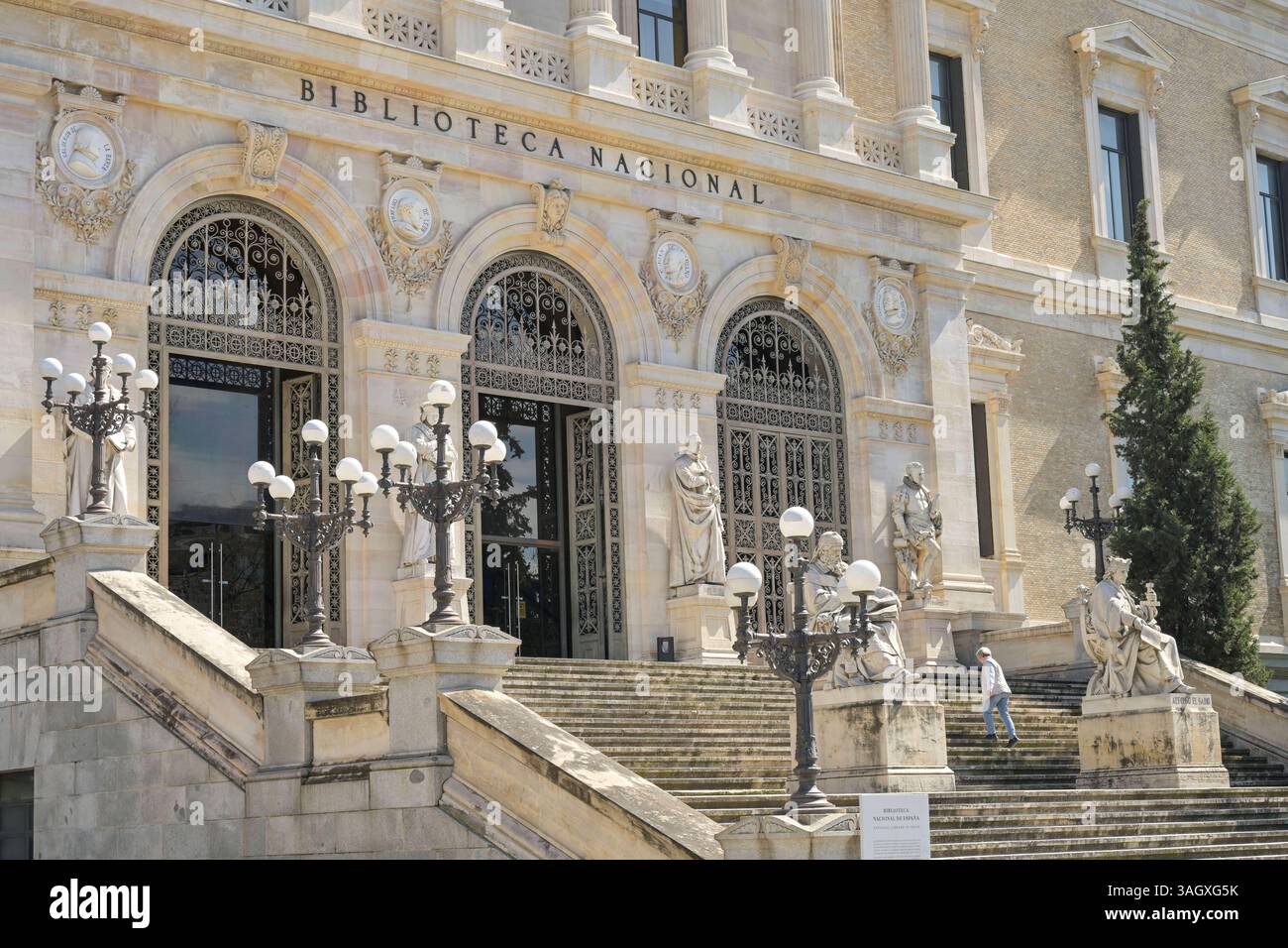 Spanische Nationalbibliothek, Biblioteca Nacional de Espana, Paseo de ...