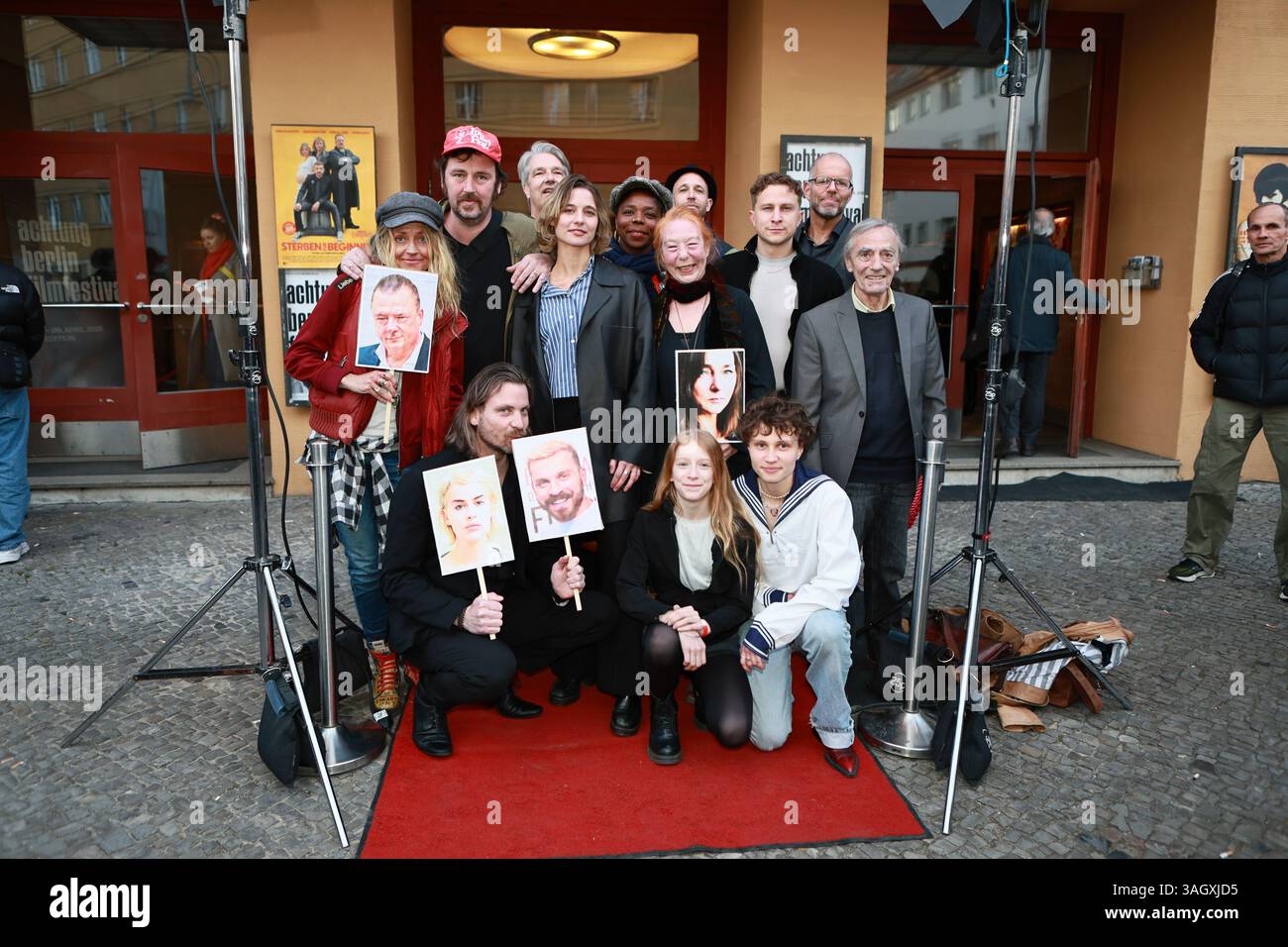 BERLIN, GERMANY - April 8 : Actors and crew from "Sterben für Beginner ...