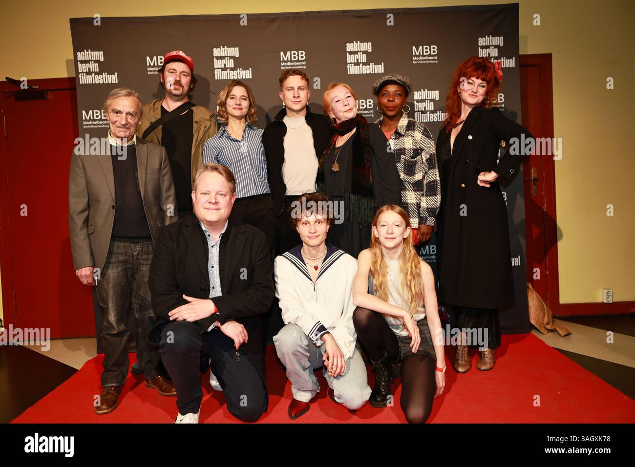 BERLIN, GERMANY - April 8 :(back left to right) Adolfo Assor,Eric Wrede ...