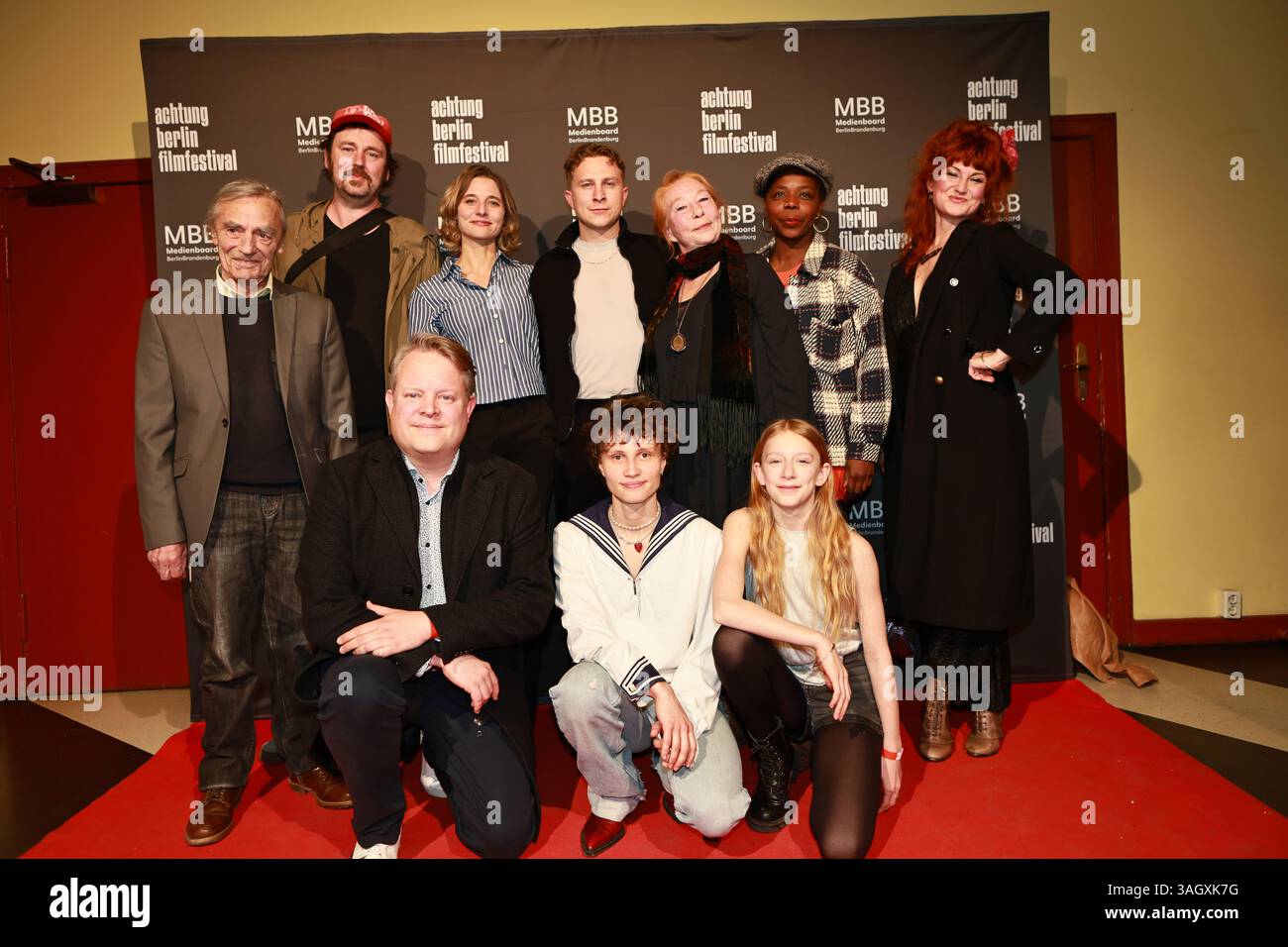 BERLIN, GERMANY - April 8 :(back left to right) Adolfo Assor,Eric Wrede ...