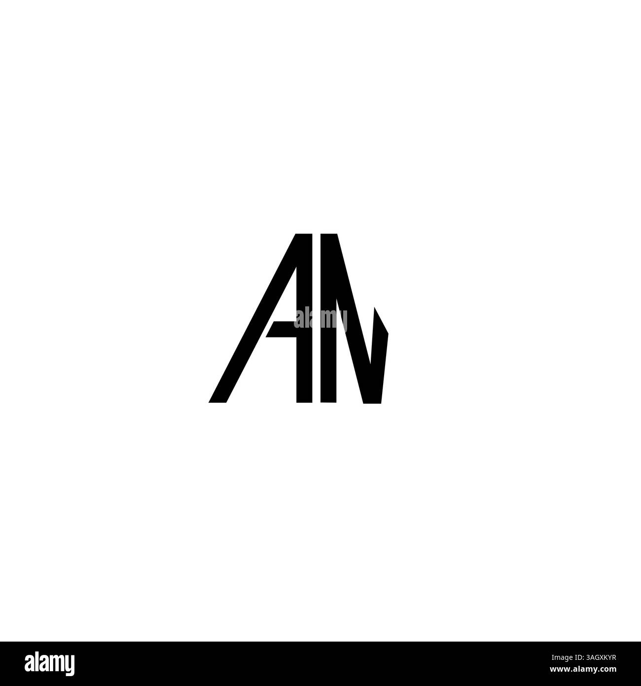 letter AN, NA triangle shape Logo Template Vector Design white ...