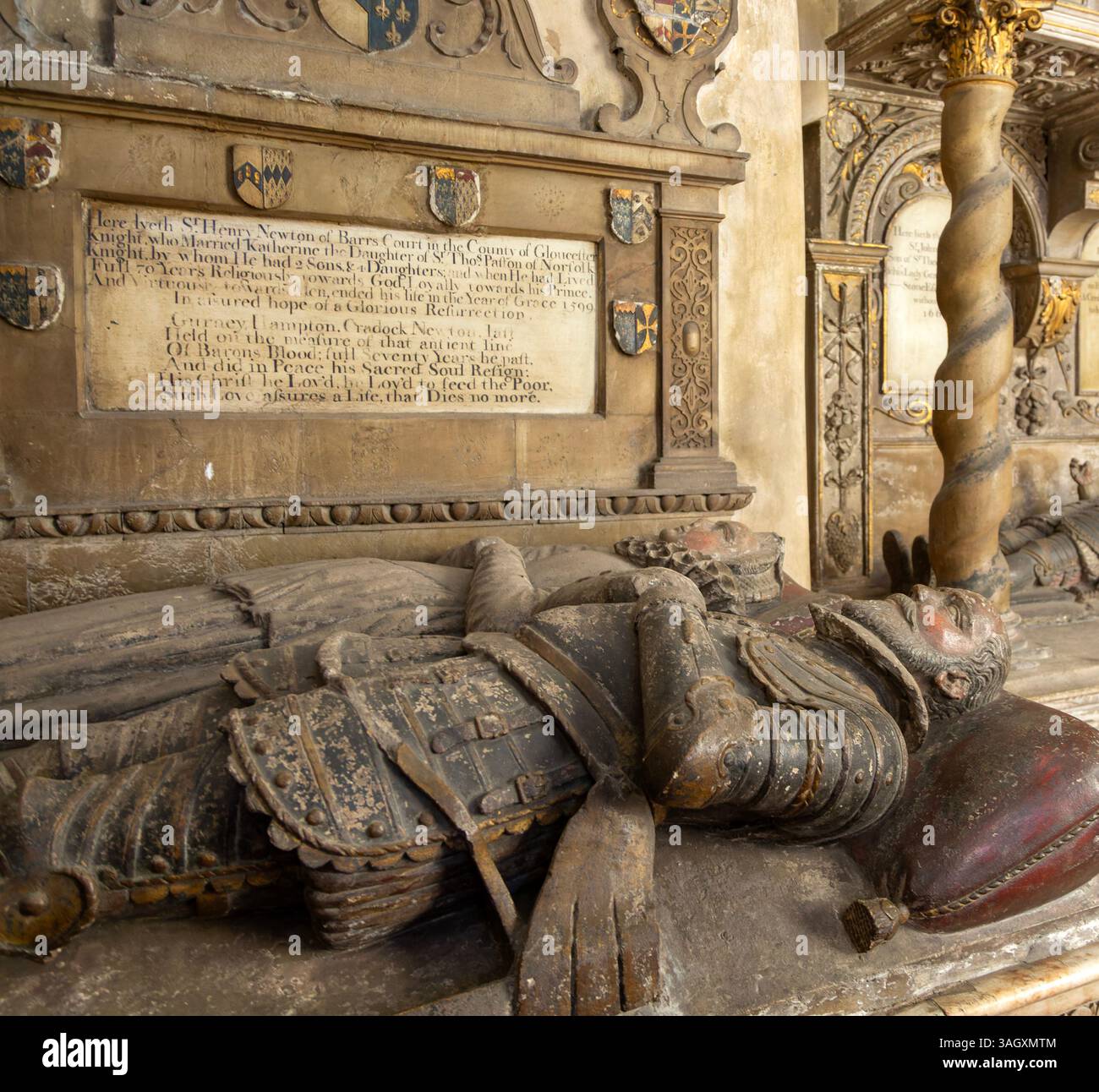 Sir Henry Newton d 1599, tomb monument, Bristol cathedral church ...