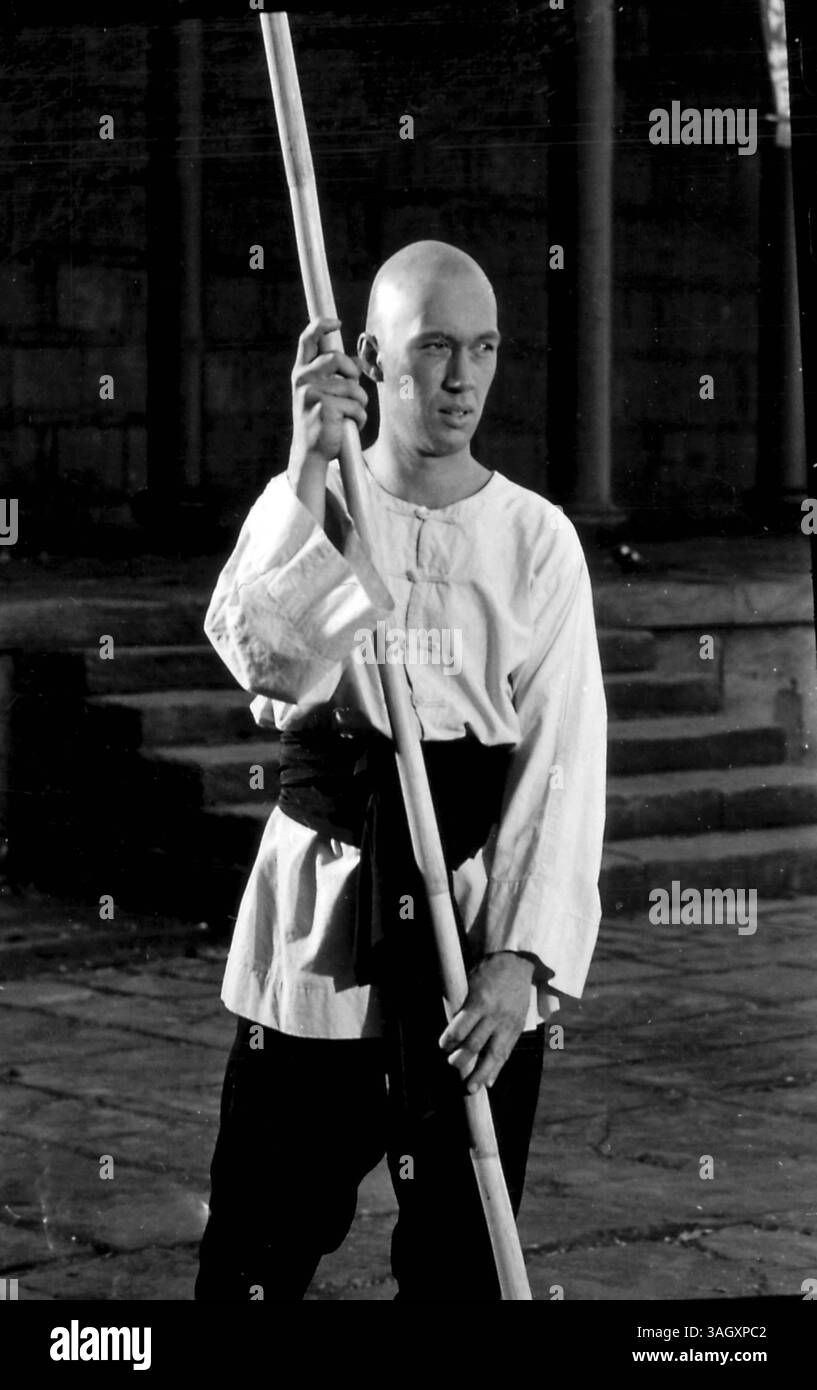 DAVID CARRADINE on the set of of the televion series ''KUNG FU''.Photo By Richard Nairin-Globe ...