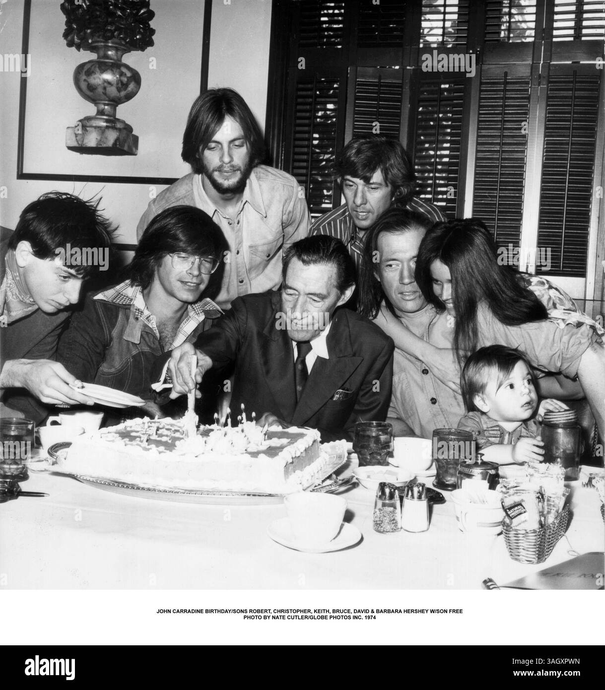JOHN CARRADINE BIRTHDAY/SONS ROBERT, CHRISTOPHER, KEITH, BRUCE, DAVID ...