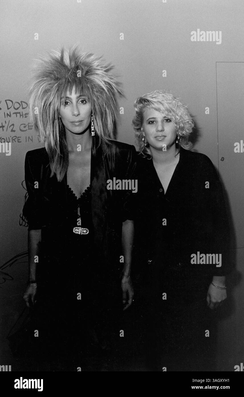 CHASTITY BONO with mother CHER.Photo by Helaine Messer-Globe Photos, inc.(Credit Image: © Globe ...