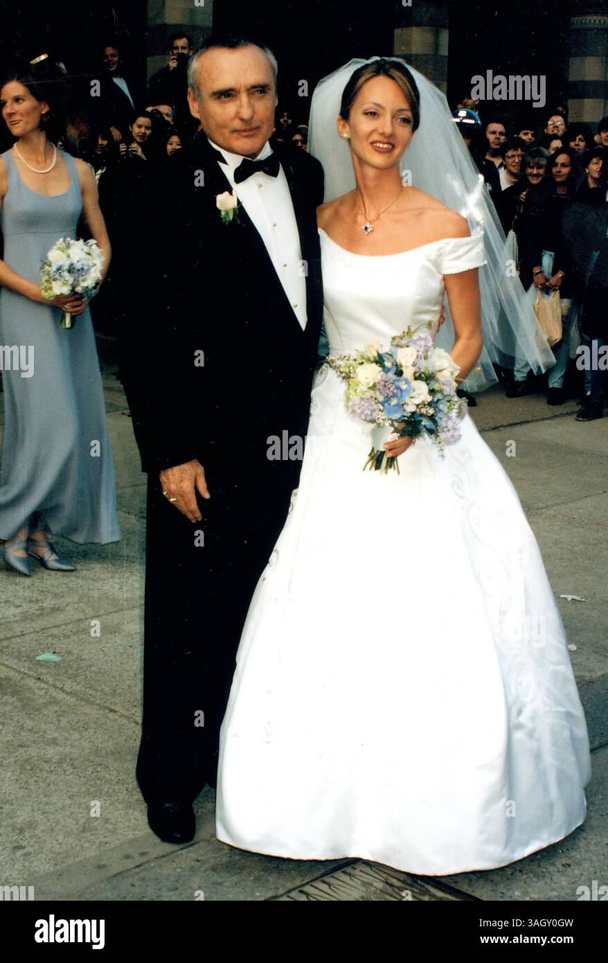 Apr. 12, 1996 - 30474lcav.Dennis Hopper Wedding.DENNIS HOPPER and ...