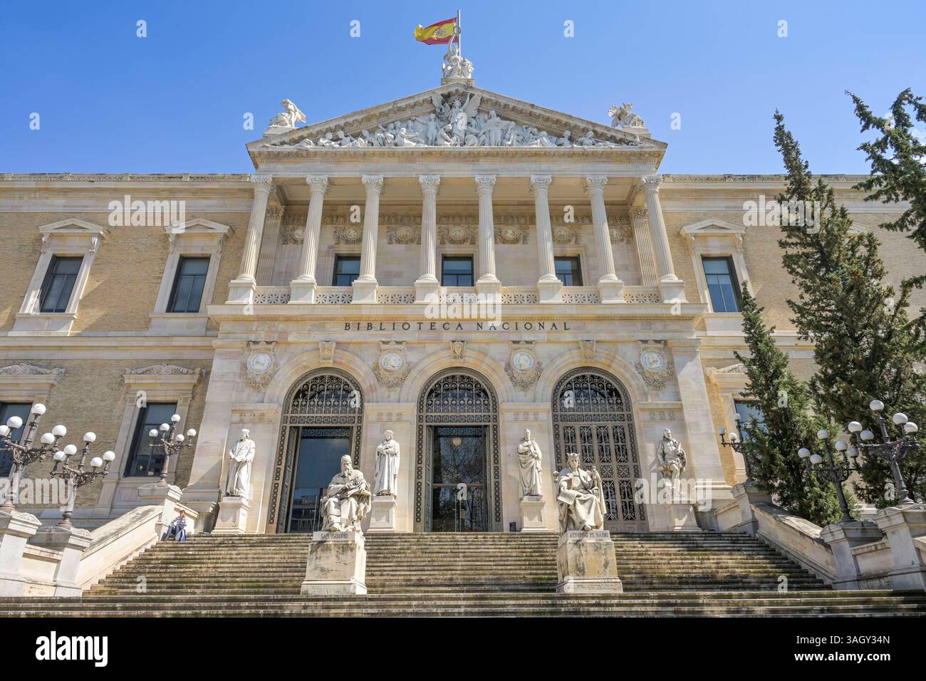 Spanische Nationalbibliothek, Biblioteca Nacional de Espana, Paseo de ...