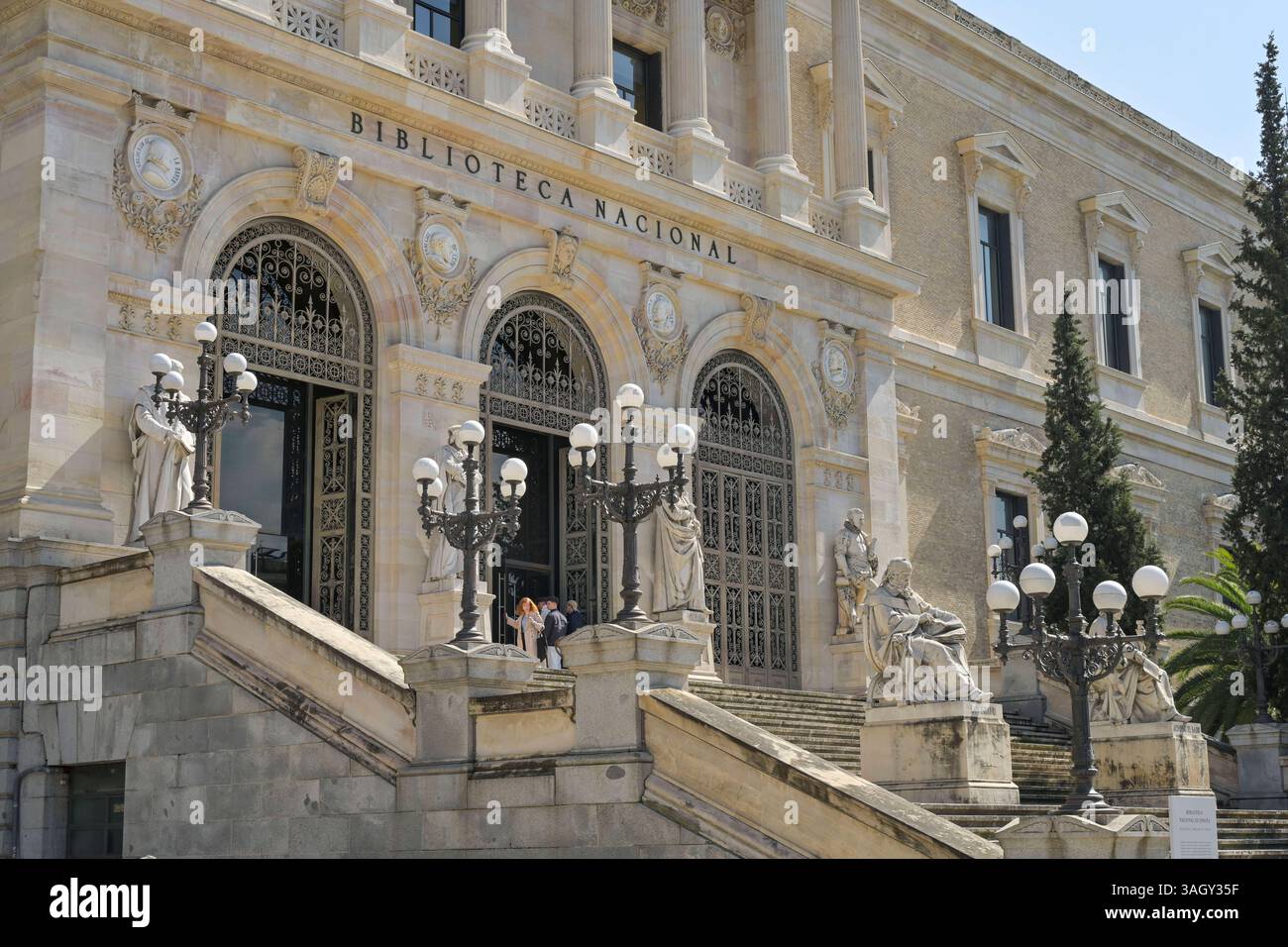Spanische Nationalbibliothek, Biblioteca Nacional de Espana, Paseo de ...