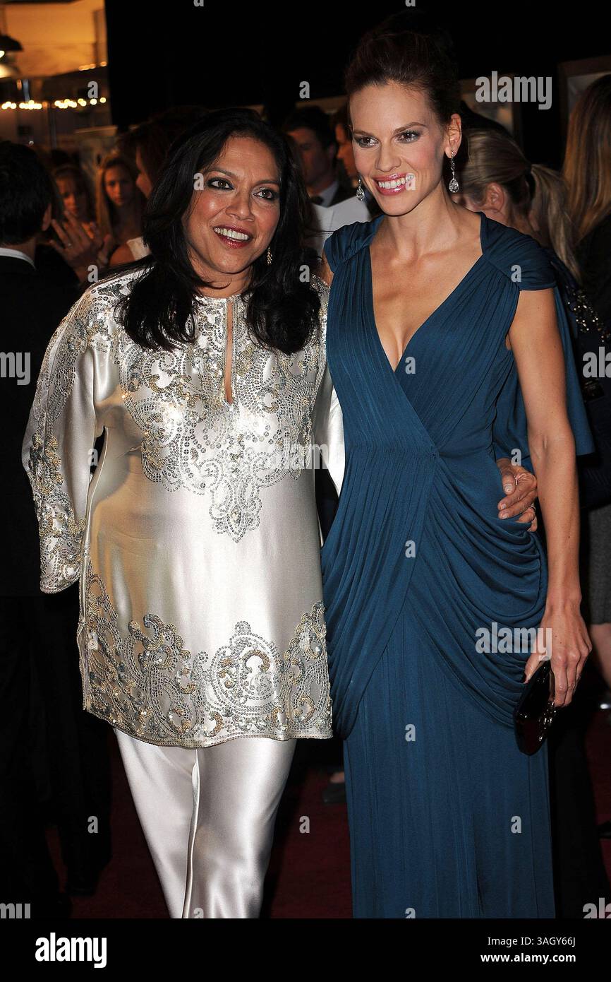 October 20 2009, New York City Director Mira Nair and actress Hilary ...